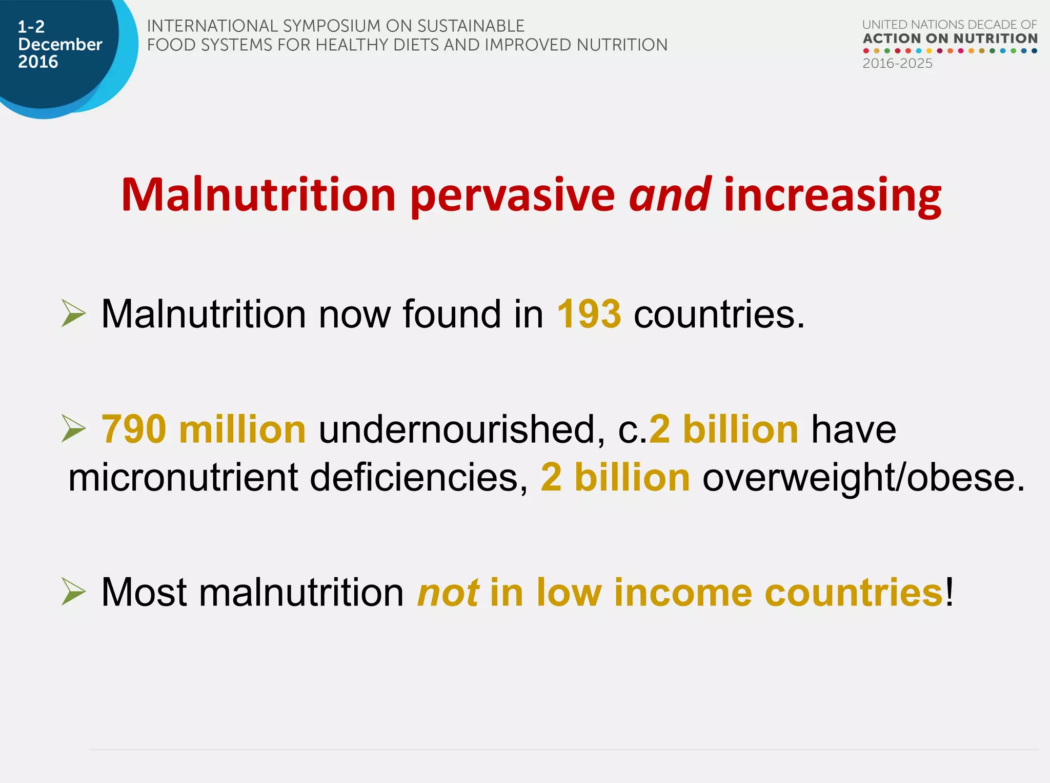 Shaping Sustainable Food Systems for Healthy Diets and Improved ...