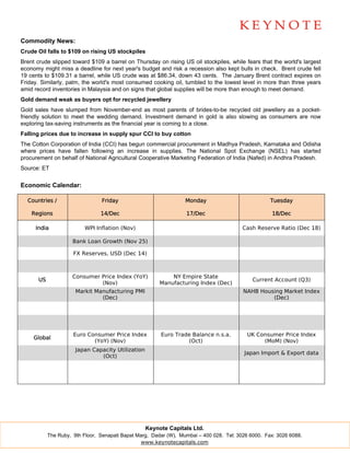 Keynote commodity daily report for 141212 | PDF | Commodities | Economy
