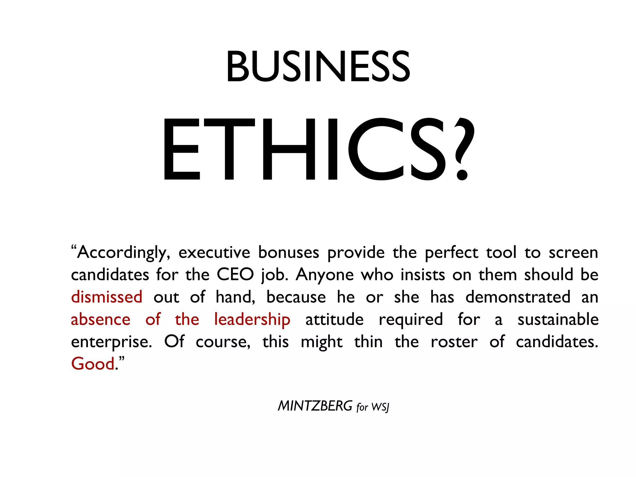 KEYNOTE BUSINESS ETHICS | PPT