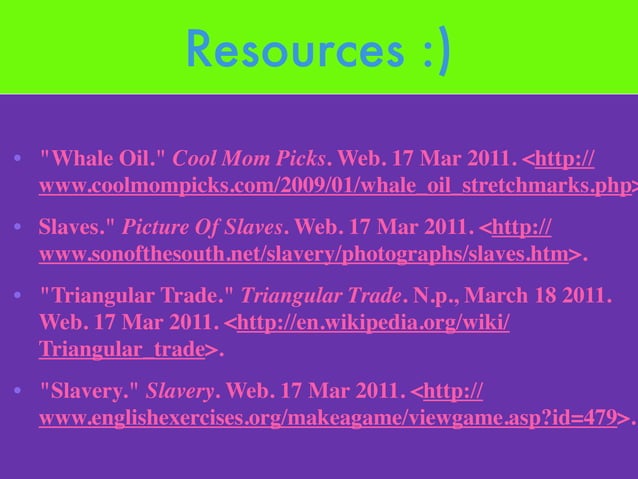Keynote for triangle trade | PPT