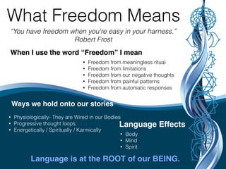 Flow Healing Arts Language of Freedom Steven Budden | PDF