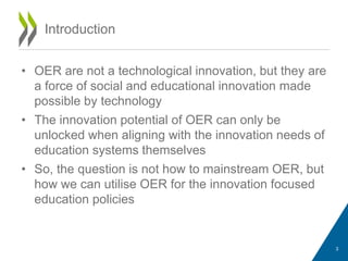 OER and the innovation of learning | PPT