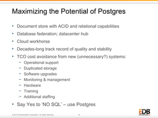 Postgres for the Future | PPT