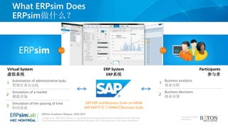 ERPsim: Transforming ERP Education (English / Chinese) | PPT