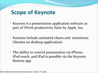 Keynote presentation | PPT