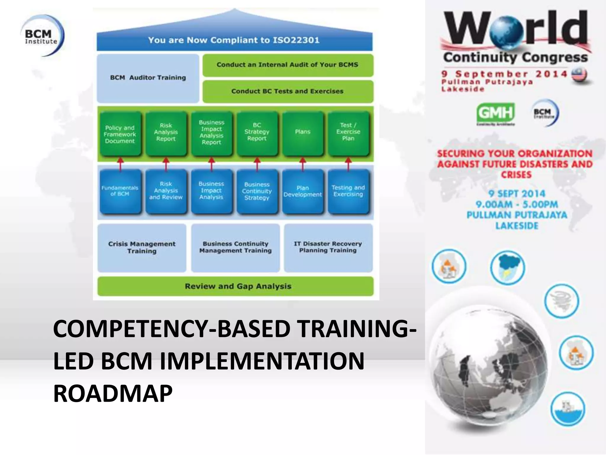 Dr Goh Moh Heng Building Your Organization Business Continuity ...