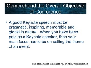 Keynote speaker | PPT