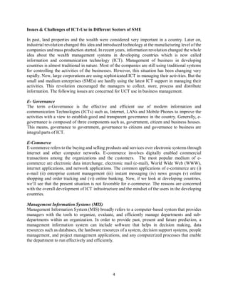 Issues and Challenges of Information and Communication Technology (ICT ...