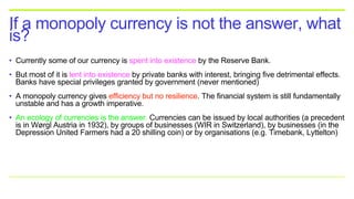 Money and sustainability | PPT