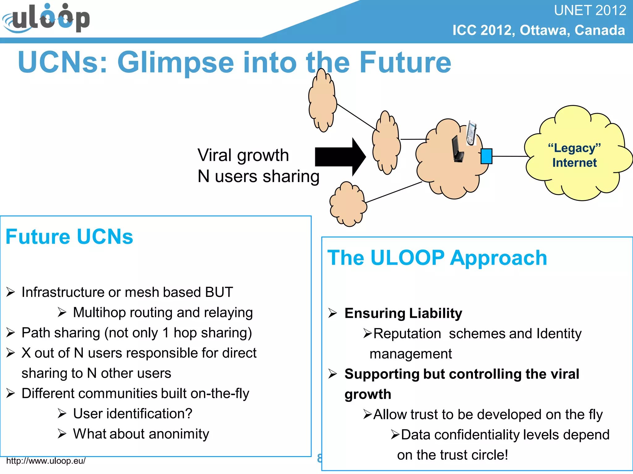 ULOOP project overview - the second generation of user-centric networking | PPT