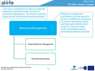 ULOOP project overview - the second generation of user-centric networking | PDF