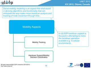 ULOOP project overview - the second generation of user-centric networking | PDF