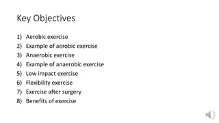 Key objectivestest | PPTX | Fitness and Exercise | Healthy Living