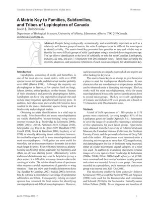 Key of lepidoptera | PDF | Birdwatching | Hobbies & Interests