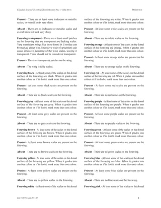 Key of lepidoptera | PDF