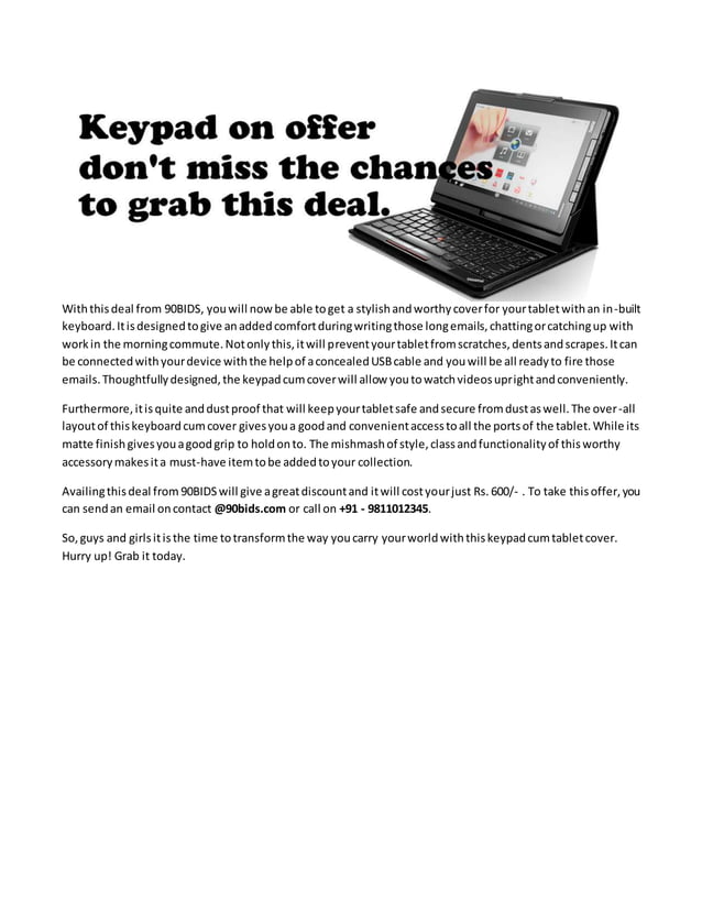 Tablet Keypad | DOCX