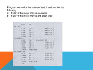 Keypad and dc motor | PPTX