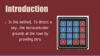 Keypad interfacing | PDF