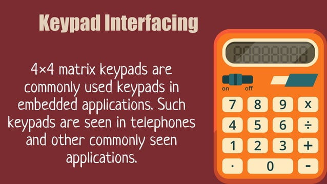 Keypad interfacing | PPT