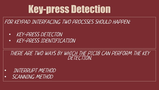 Keypad interfacing | PPT