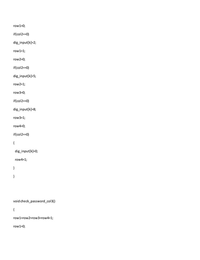 Keypad locking system using 8051 | DOCX | Computer Peripherals | Computing