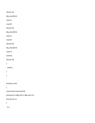 Keypad locking system using 8051 | DOCX