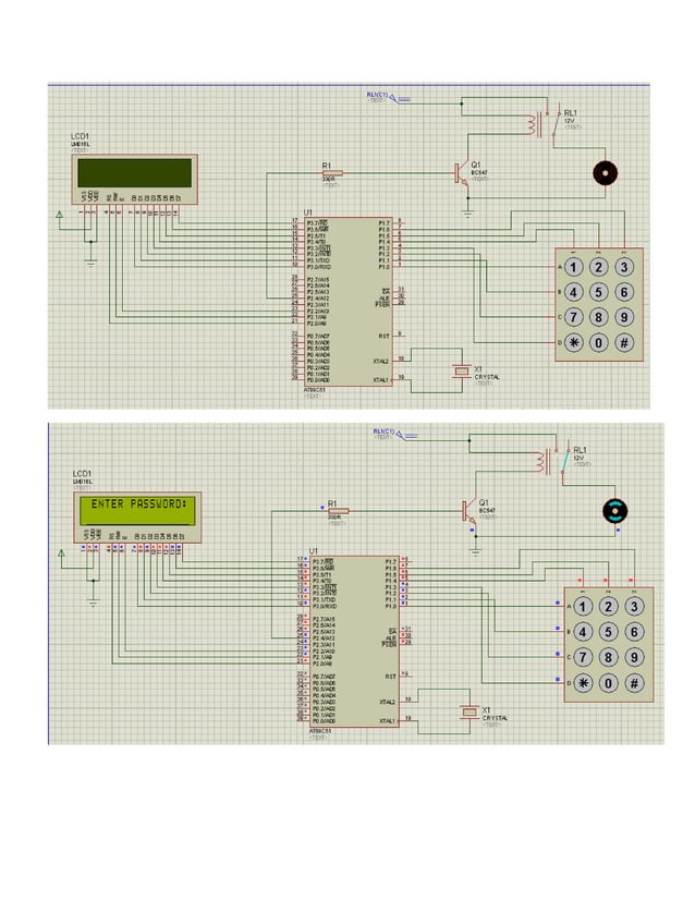 Keypad locking system using 8051 | DOCX | Computer Peripherals | Computing