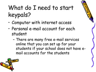 Keypals | PPT