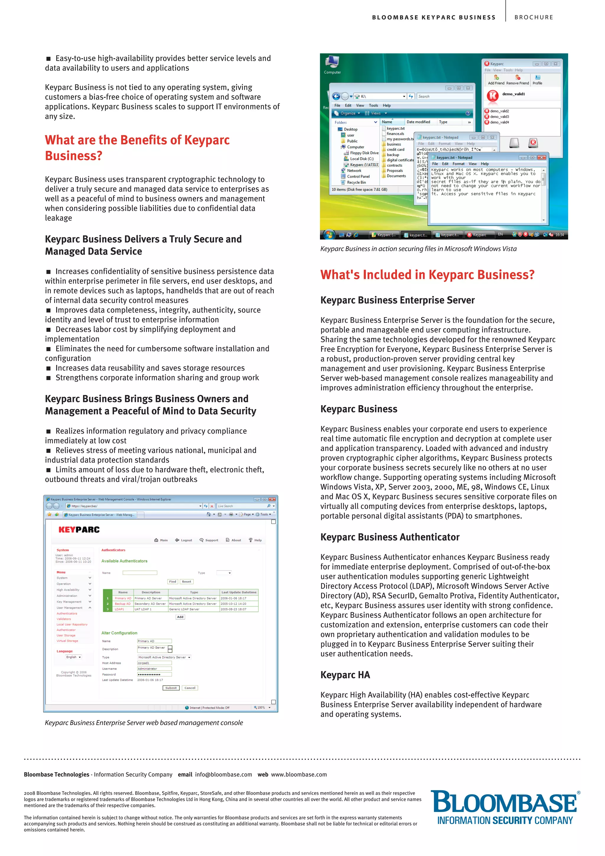 Bloombase Keyparc Business Brochure | PDF