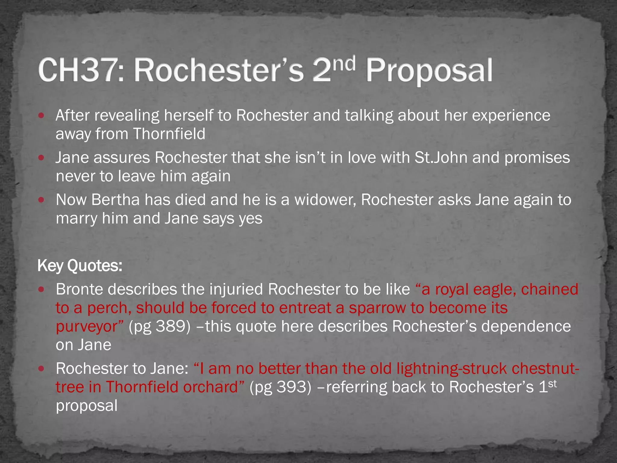 Key Passages in Jane Eyre | PPTX