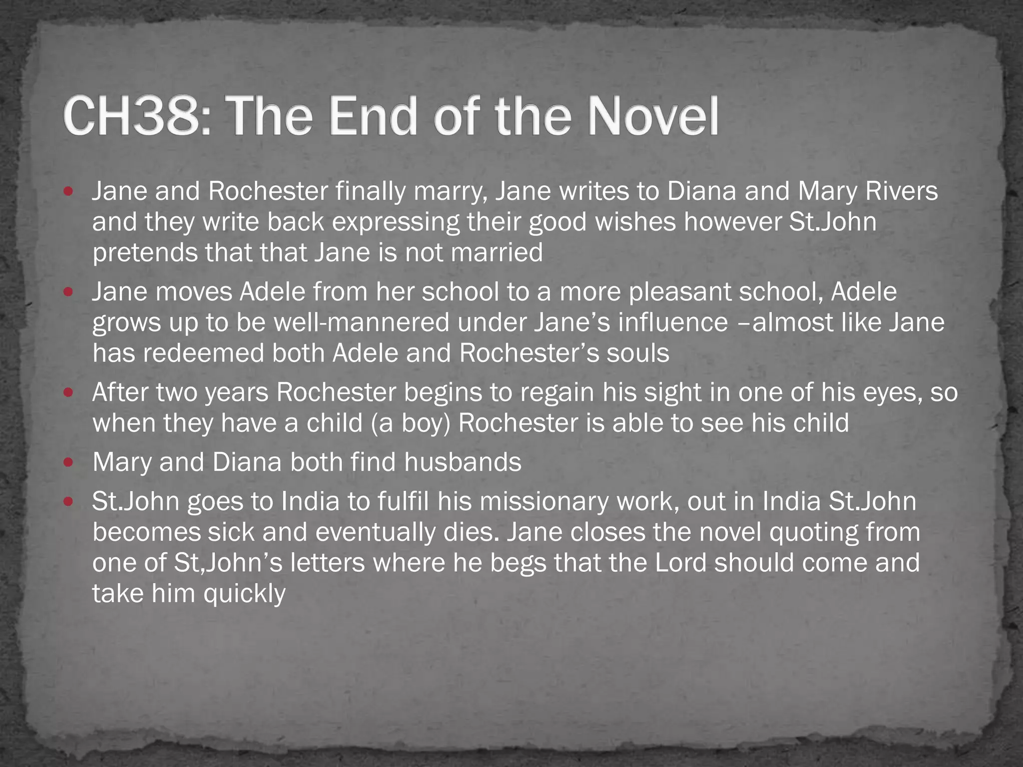 Key Passages in Jane Eyre | PPTX