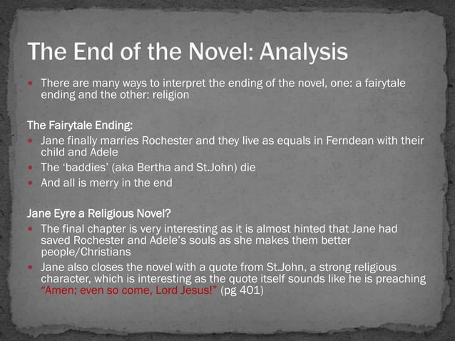 Key Passages in Jane Eyre | PPTX | Bereavement | Family and Relationships