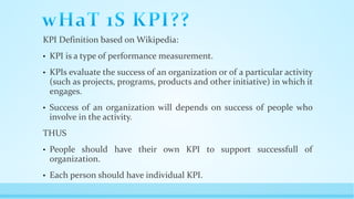 Key performance indicator for millenials | PPT