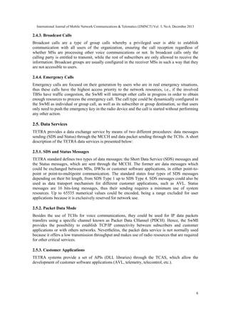 Key performance indicators for qos assessment in tetra networks | PDF