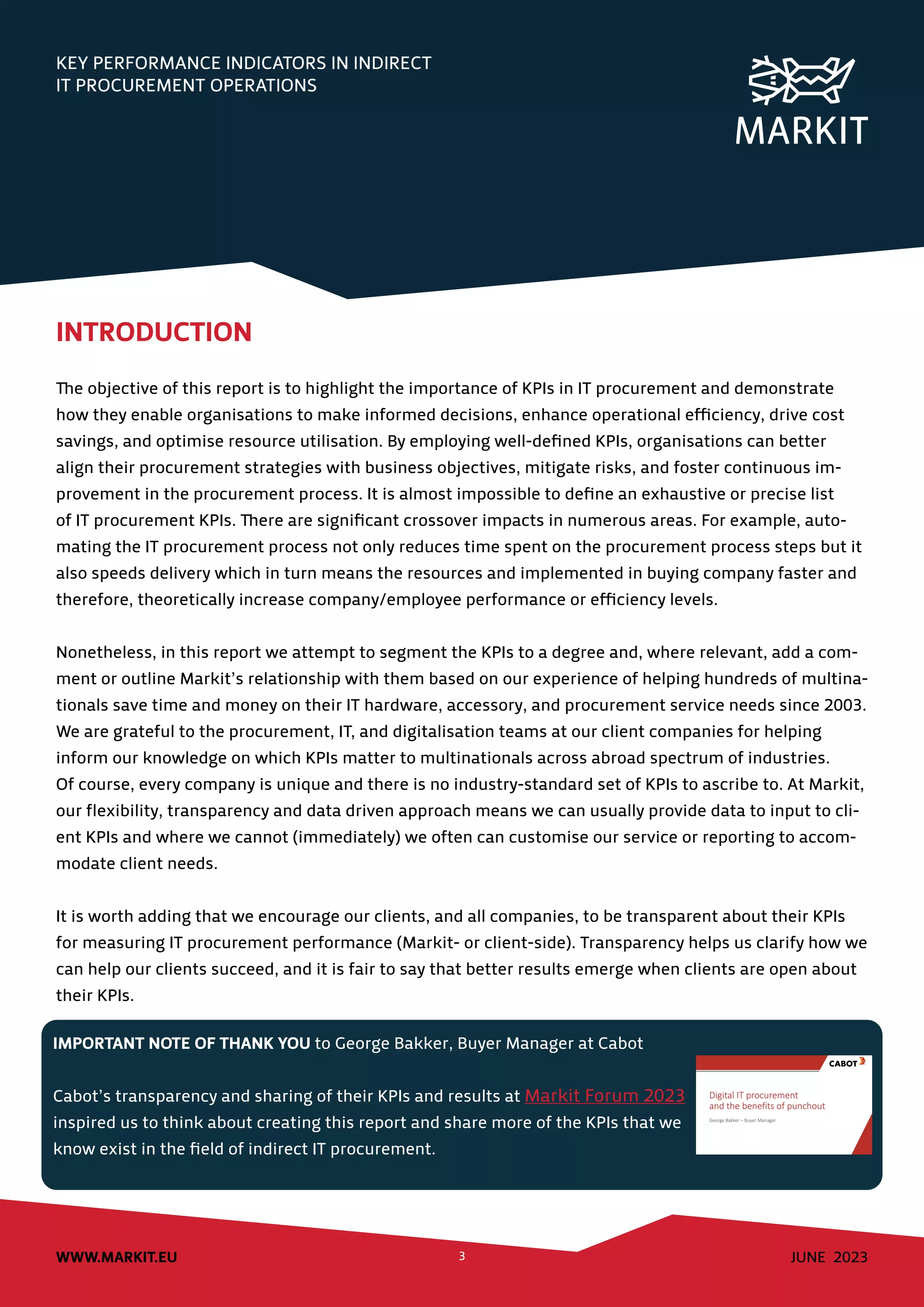 KEY PERFORMANCE INDICATORS IN IT PROCUREMENT | PDF