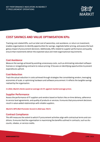 KEY PERFORMANCE INDICATORS IN IT PROCUREMENT | PDF