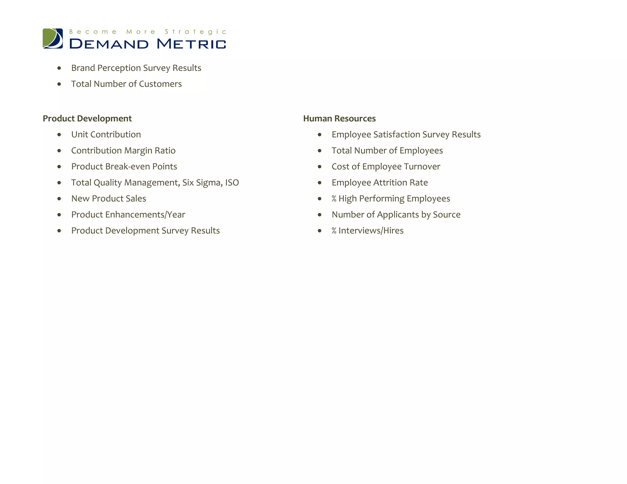 Key Performance Indicators Worksheet | DOC