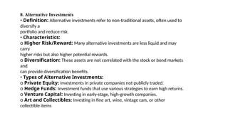 KEY PLAYER IN INDIAN MARKET AND INVESTMENT CATEGORIES | PPTX