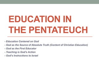 PENTATEUCH KEYPONTS | PPT