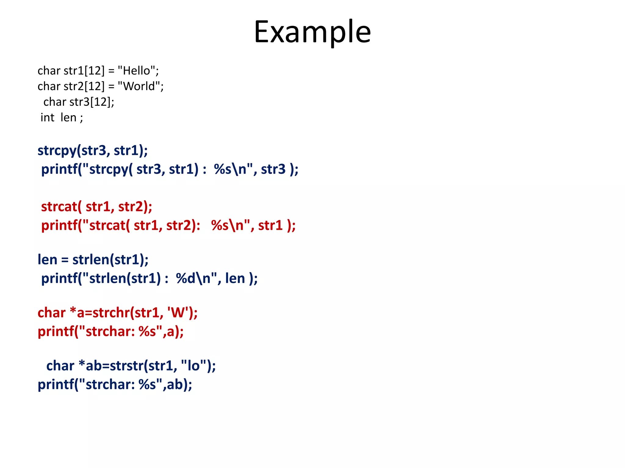 Keypoints c strings | PPT