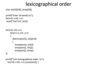 Keypoints c strings | PPT