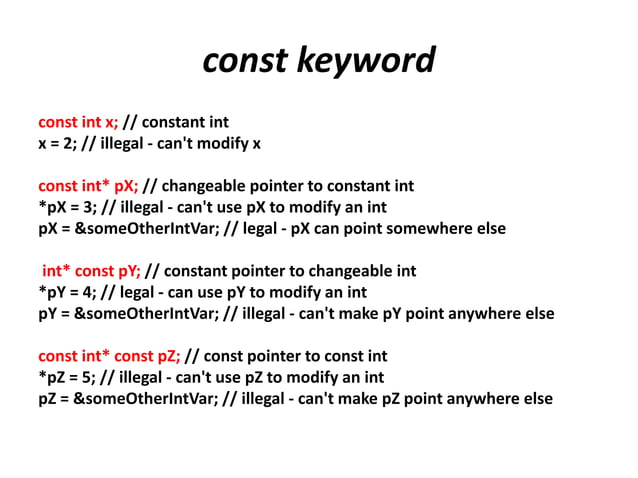 Keypoints c strings | PPT