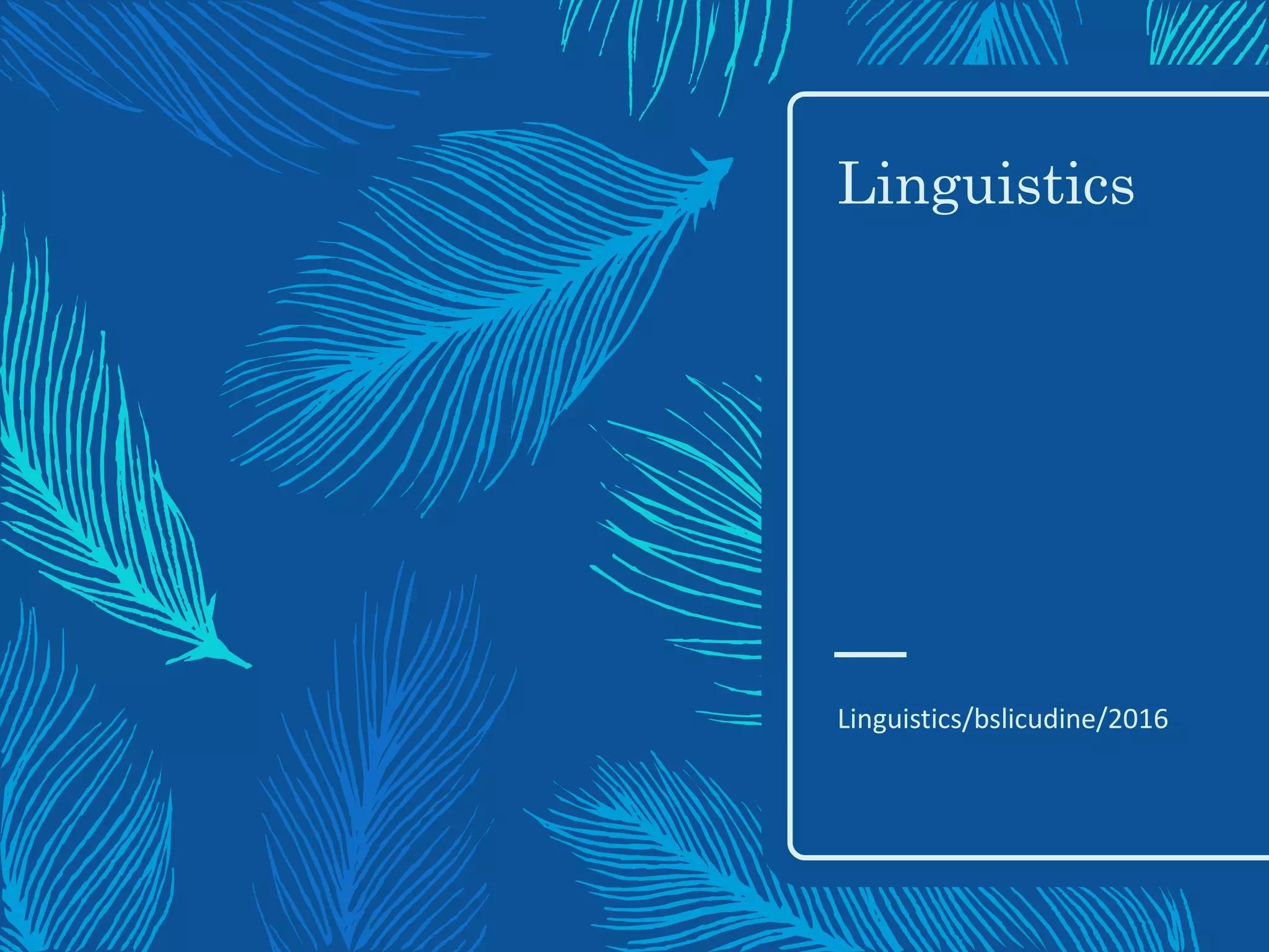 key points in linguistics.ppt