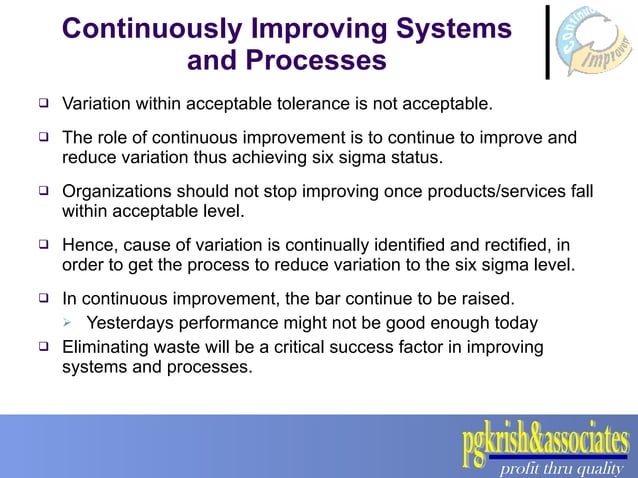 Key principles in continuous improvement culture | PPT | Business ...