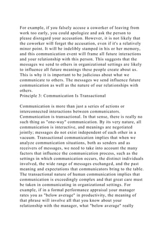 Key Principles of Human CommunicationSeveral important pr.docx