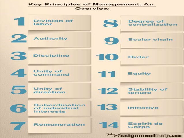 Key principles of management an overview | PPT