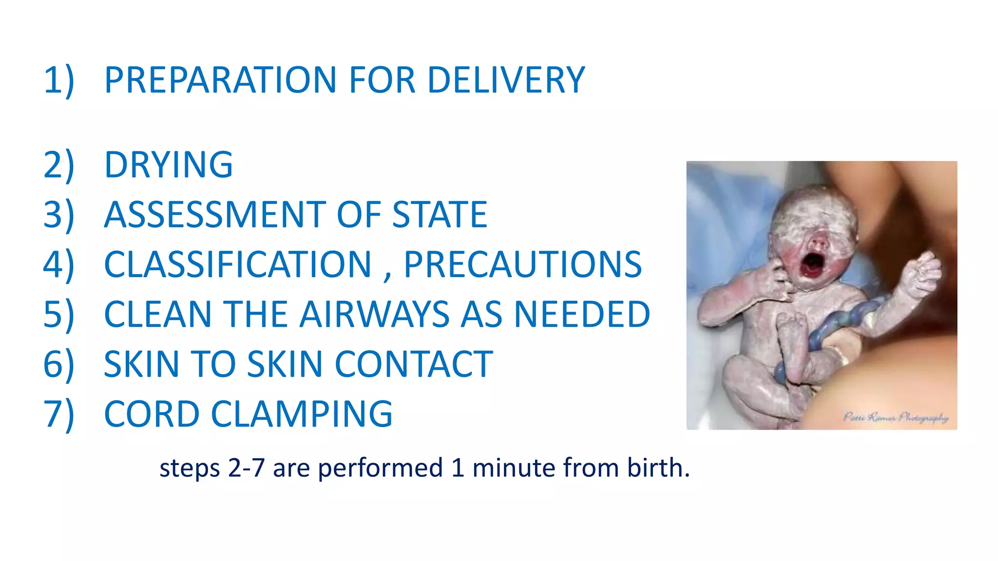 Key principles of newborn care at birth | PPTX