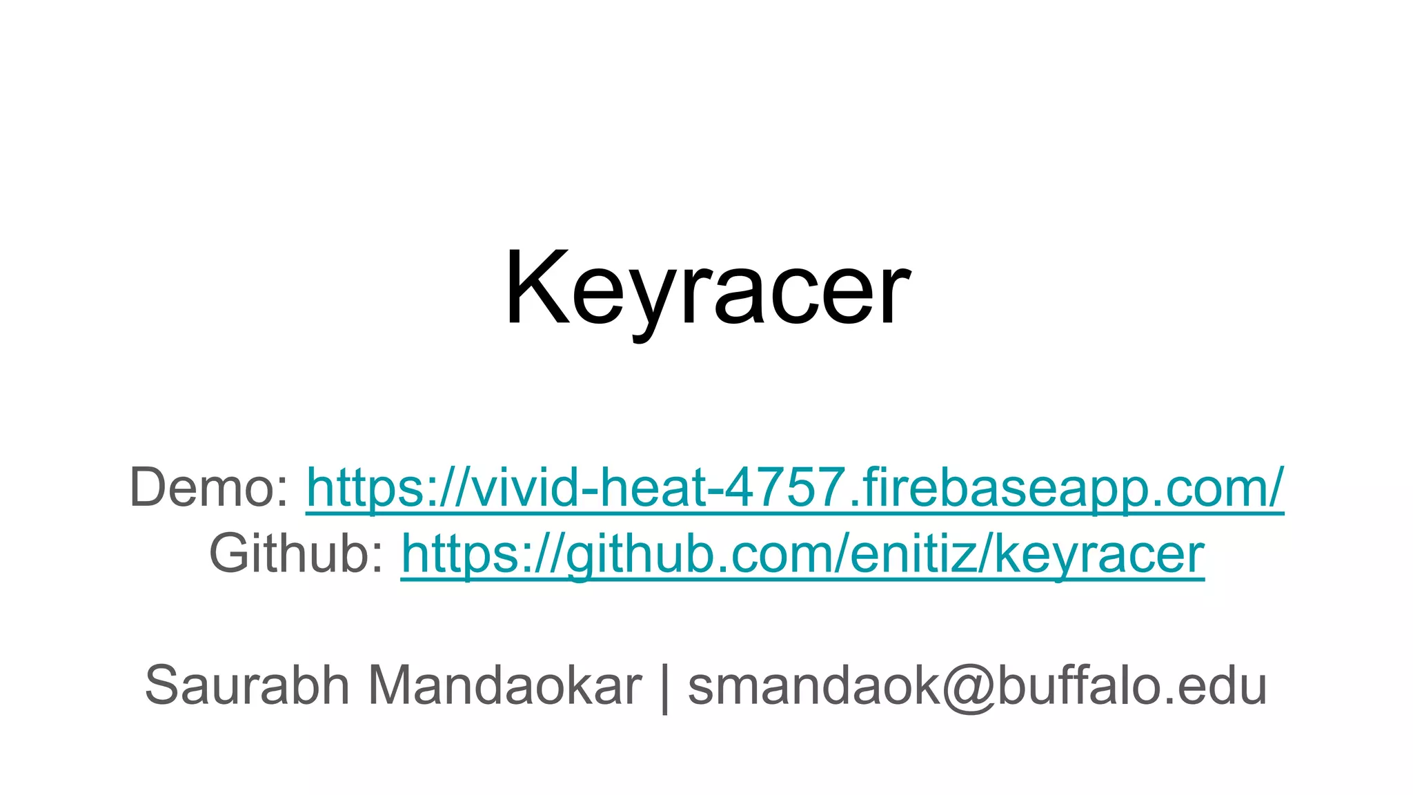 Keyracer | PPTX
