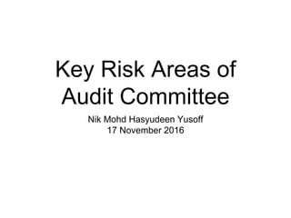 Key risk areas of audit committee ppt | PPTX | Business Accounting ...
