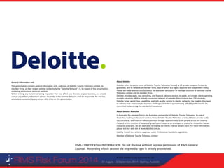 Key Risk Indicators - Concepts and Examples (Deloitte, 2014).pdf
